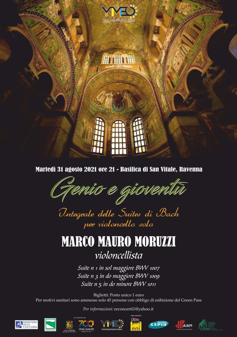 VIOLONCELLISTA MARCO MAURO MORUZZI - “GENIO E GIOVENTÙ 2021” - LE ...